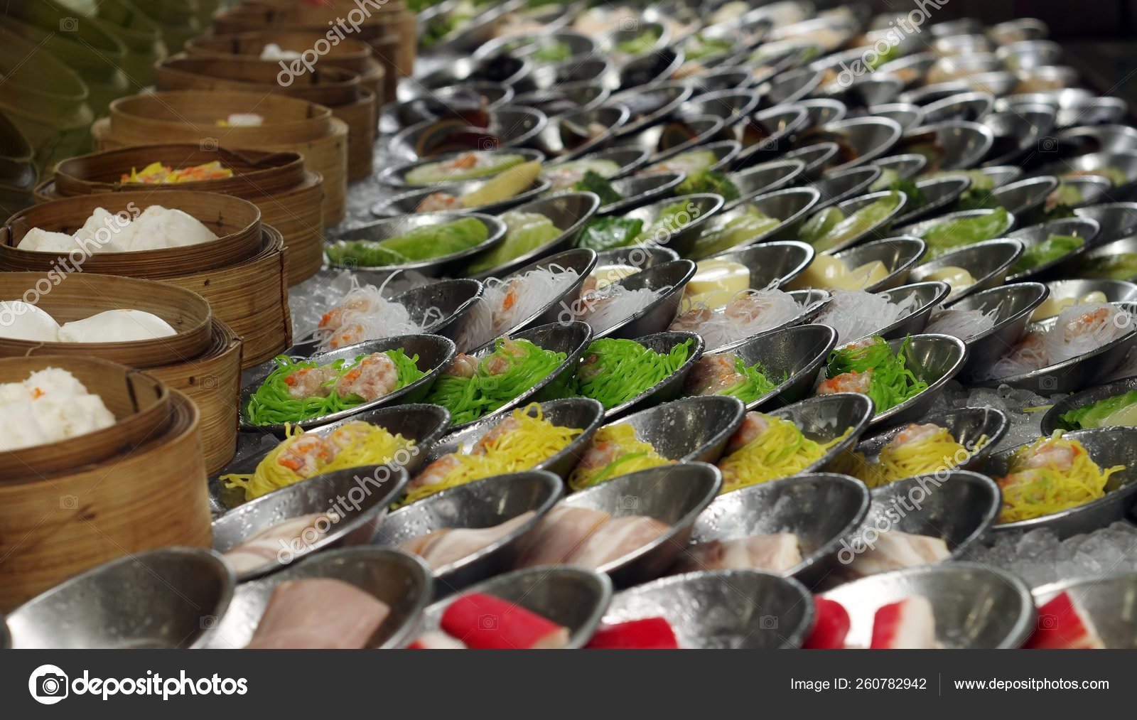 Raw Dim Sum Small Plate — Stock Photo © YAYImages #260782942