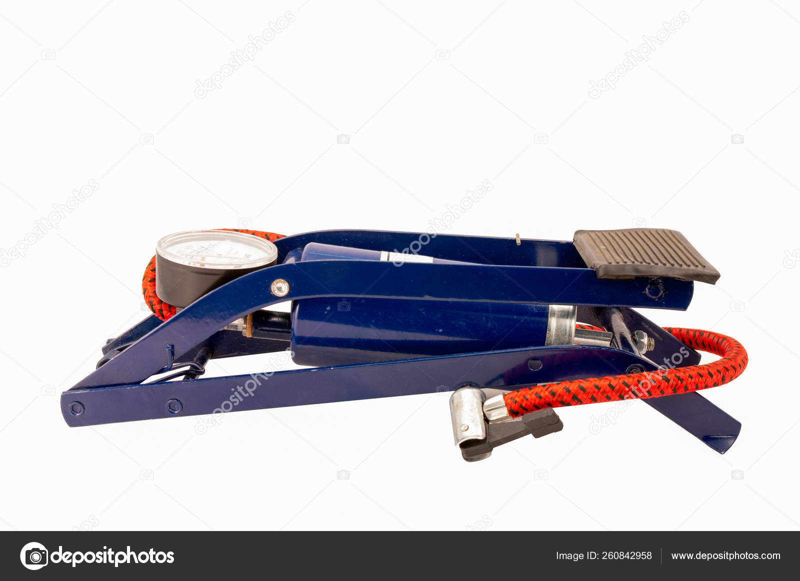 Foot Air Pumper Tool White Background Stock Photo by ©YAYImages 260842958