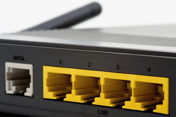 Wireless Modem Router Isolated White Background Stock Photo by ...