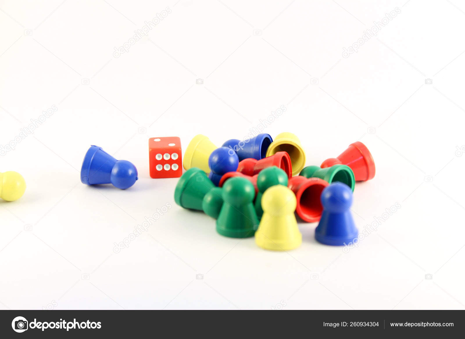 Ludo Figures Isolated White Background Stock Photo by ©YAYImages 260934304