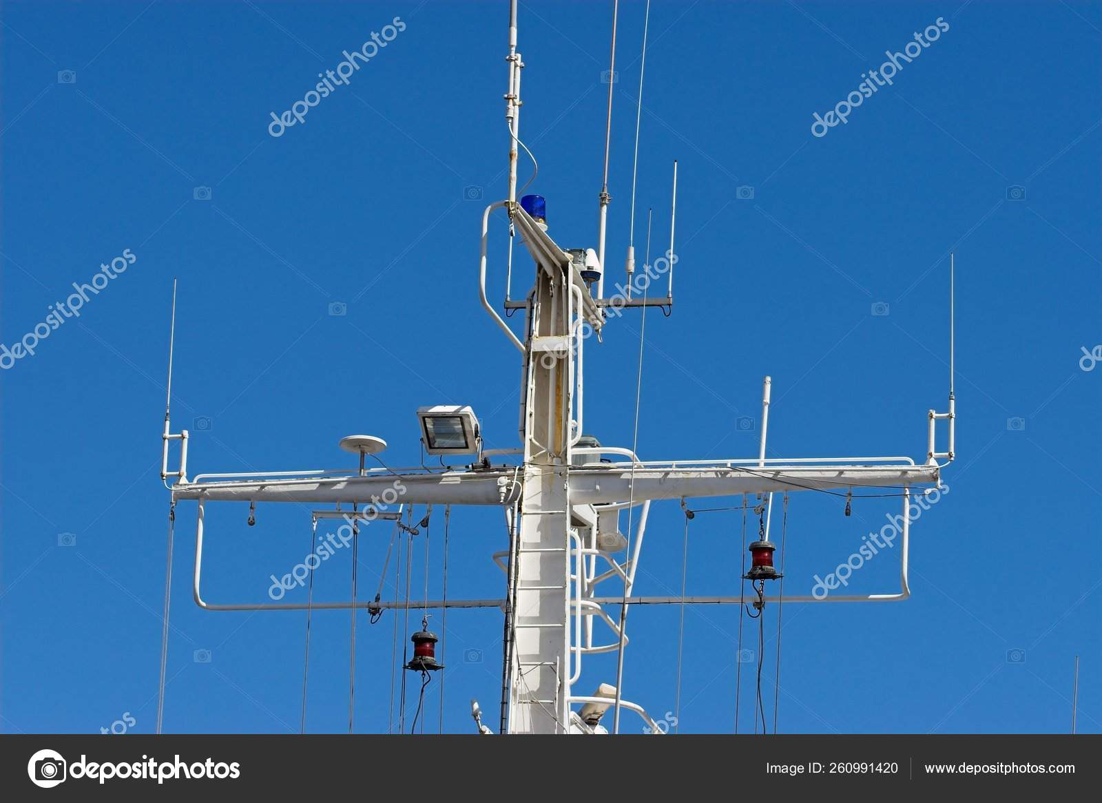 Ships Mast All Its Communication Systems Stock Photo by ©YAYImages ...