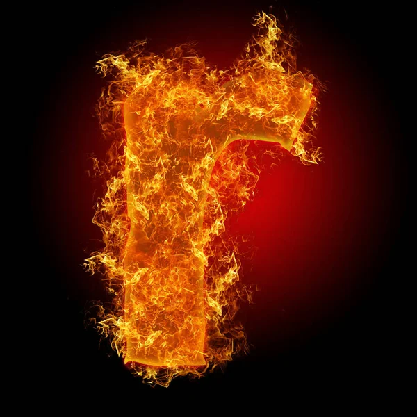 Fire Letter Black Background Stock Photo by ©YAYImages 262708606