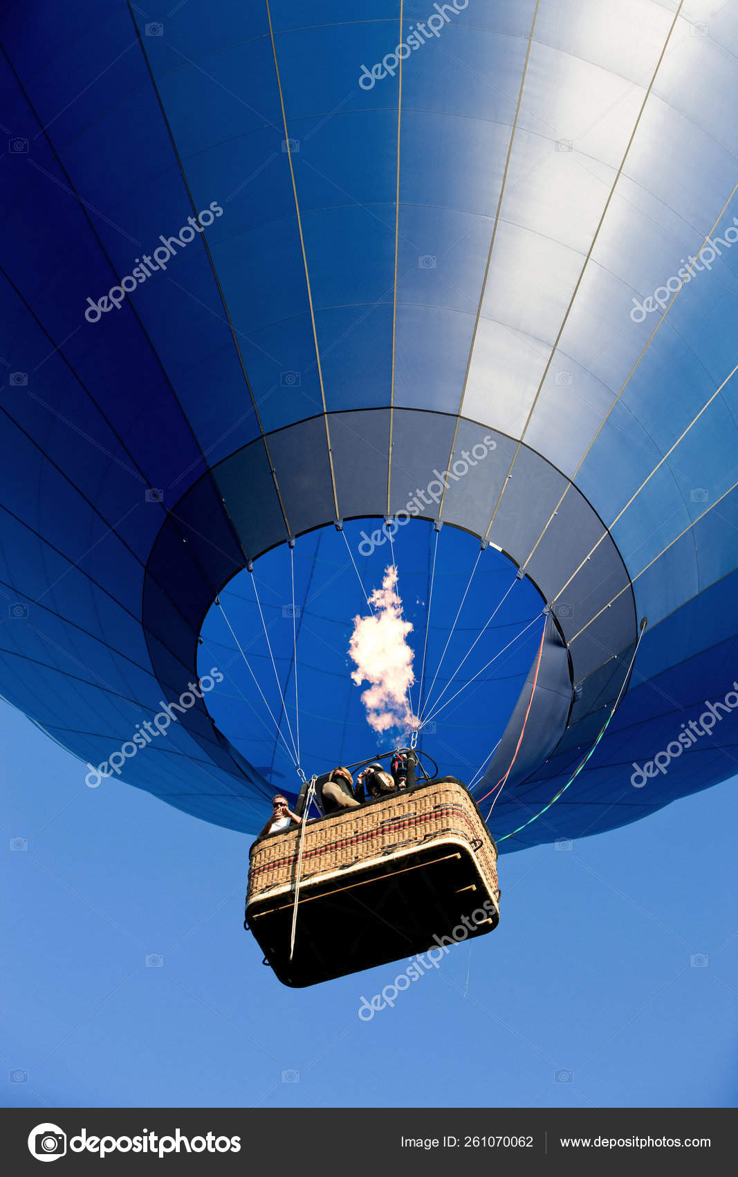 Blue Air Balloon Overhead — Stock Photo © YAYImages #261070062