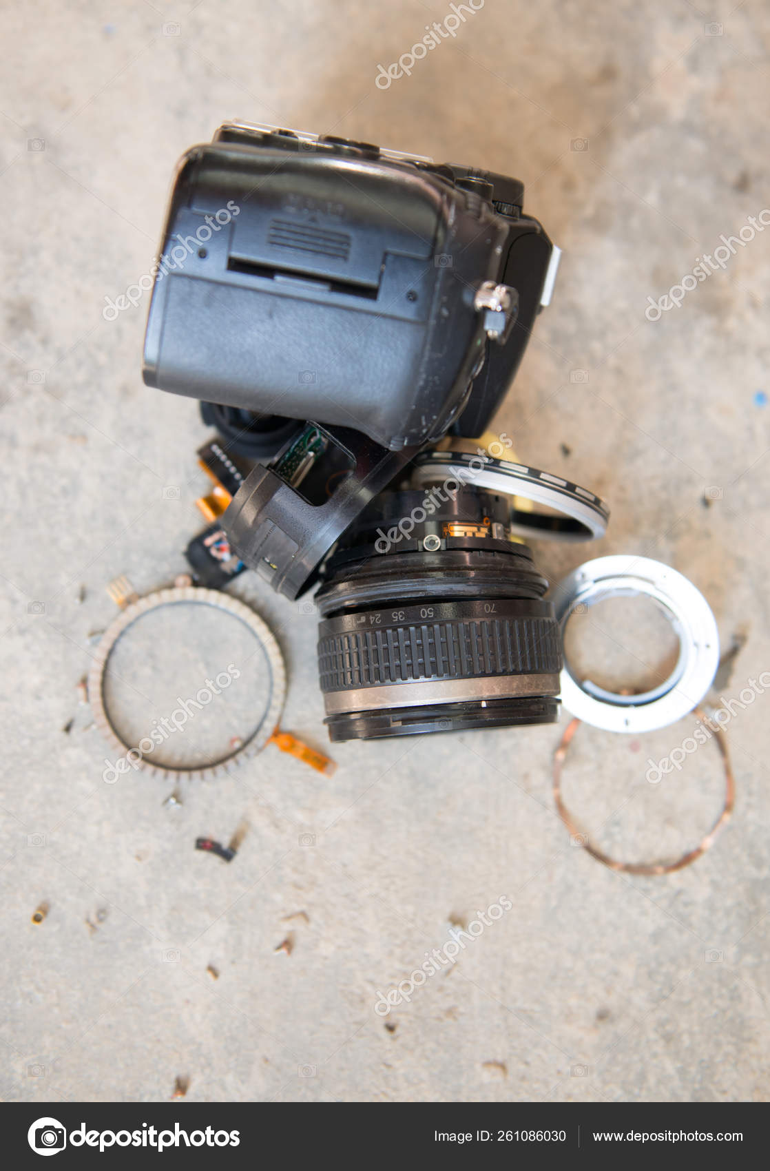 Camera Lens Has Been Dropped Shattered Stock Photo by ©YAYImages 261086030