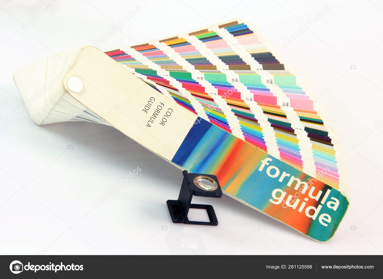 Pantone Colors Formula Guide Graphic Art Loupe Lense Isolated White ...