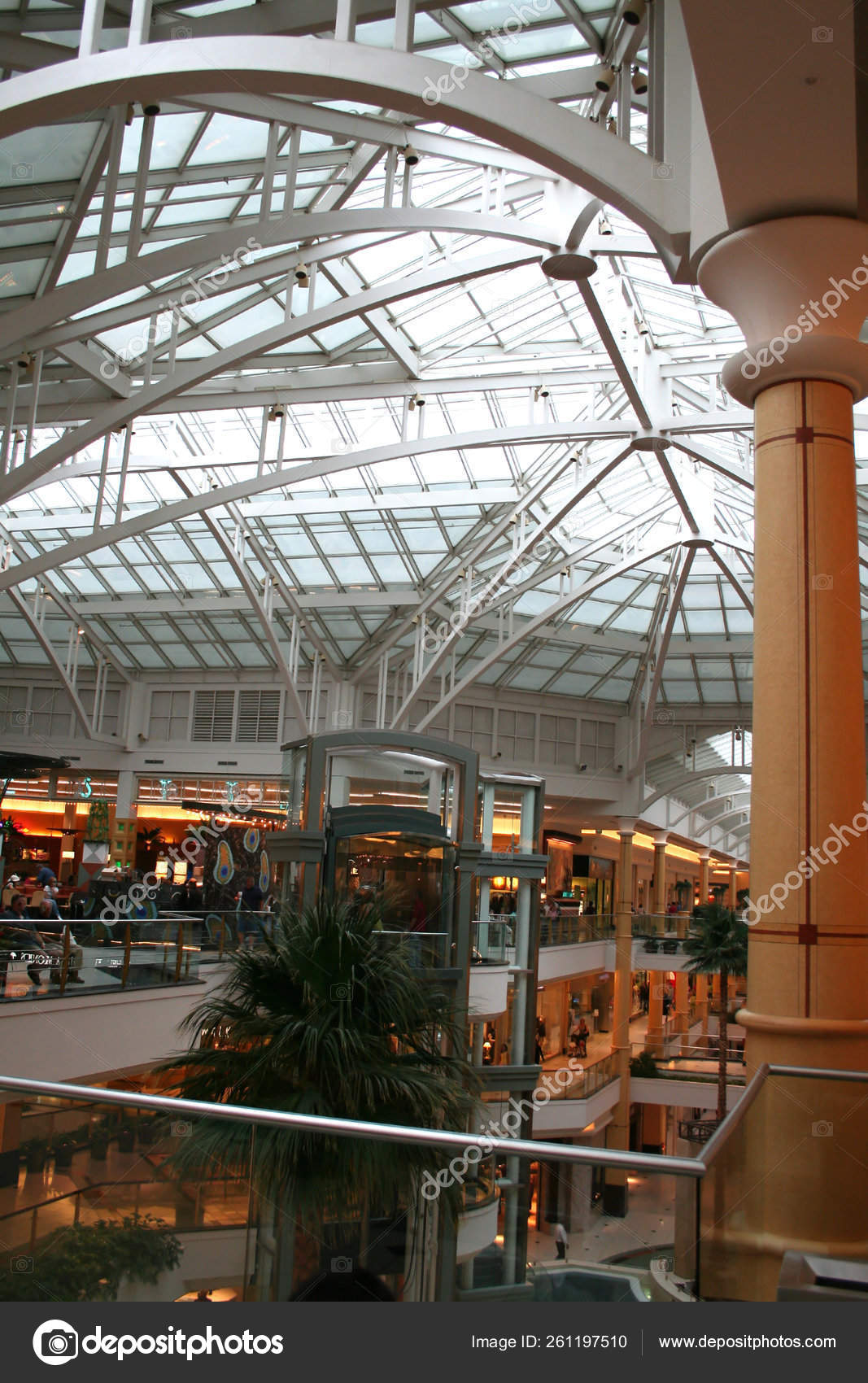 Interior Luxury Shopping Mall Tree Mall Stock Photo by ©YAYImages 261197510