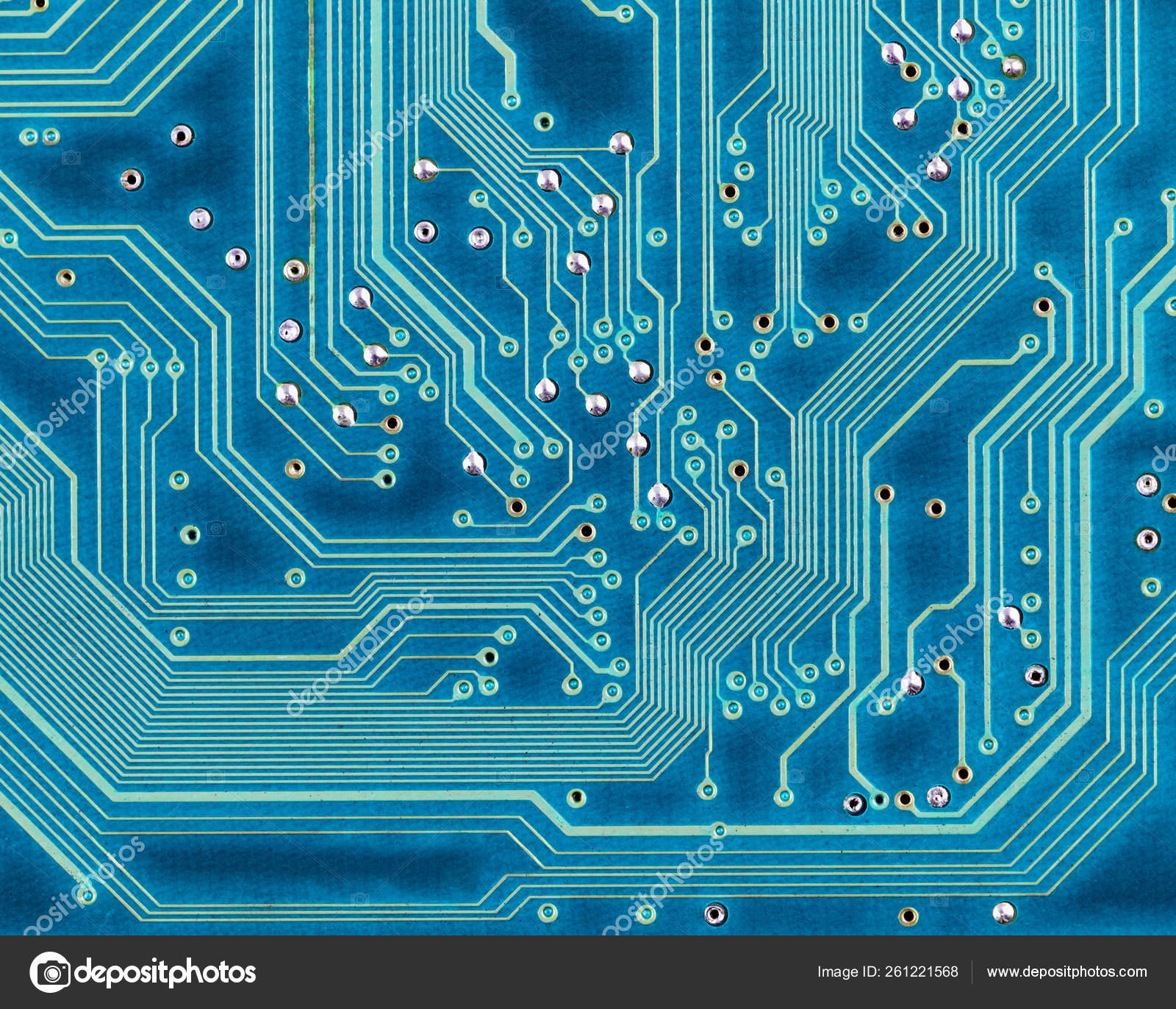 Blue Background Old Computer Motherboard — Stock Photo © YAYImages ...