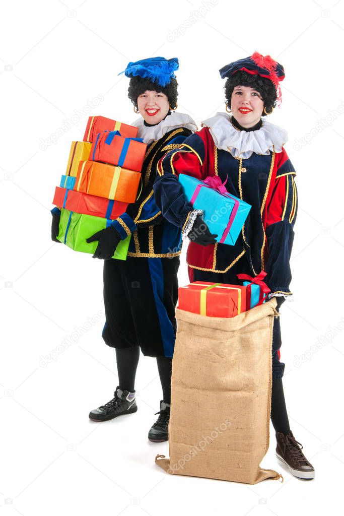 Personajes holandeses como petes blancos para fiestas típicas de ...