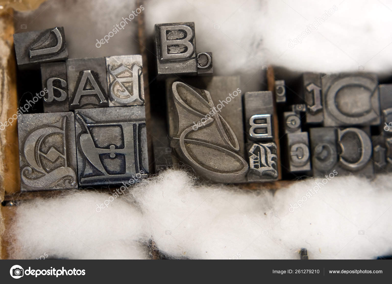 Printing Press Letter Blocks