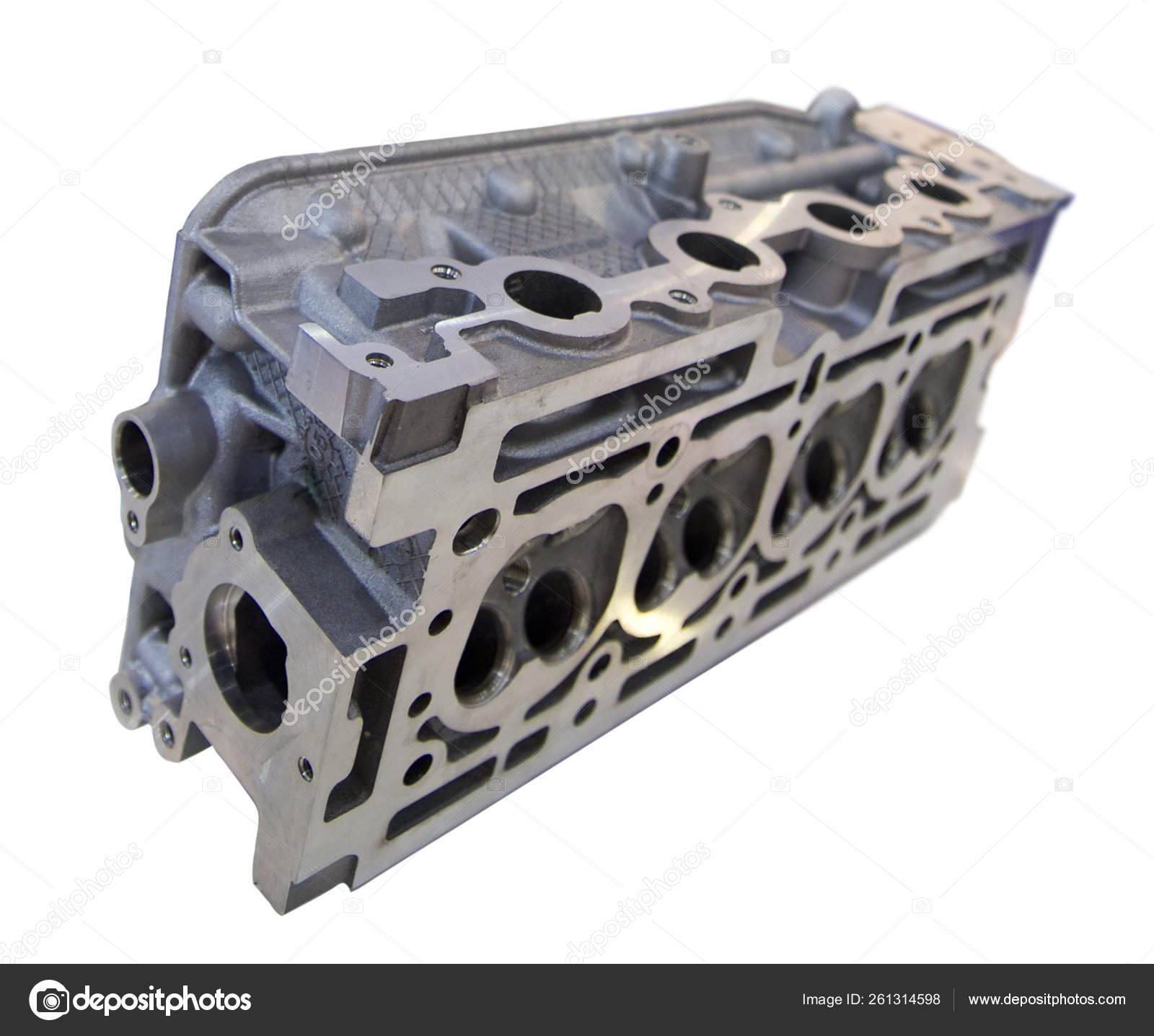 Cast Milled Iron Engine Block Four Cylinders Four Valves Cylinder ...