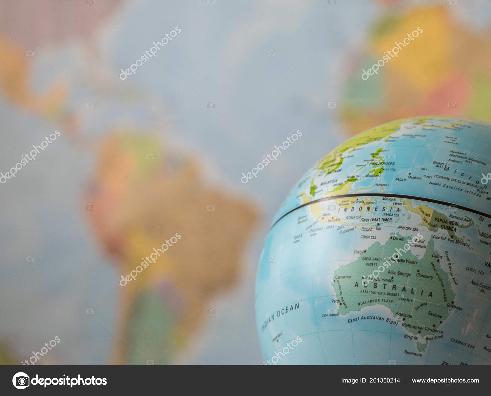 Australia Map Globe Whole World Background Stock Photo by ©YAYImages ...