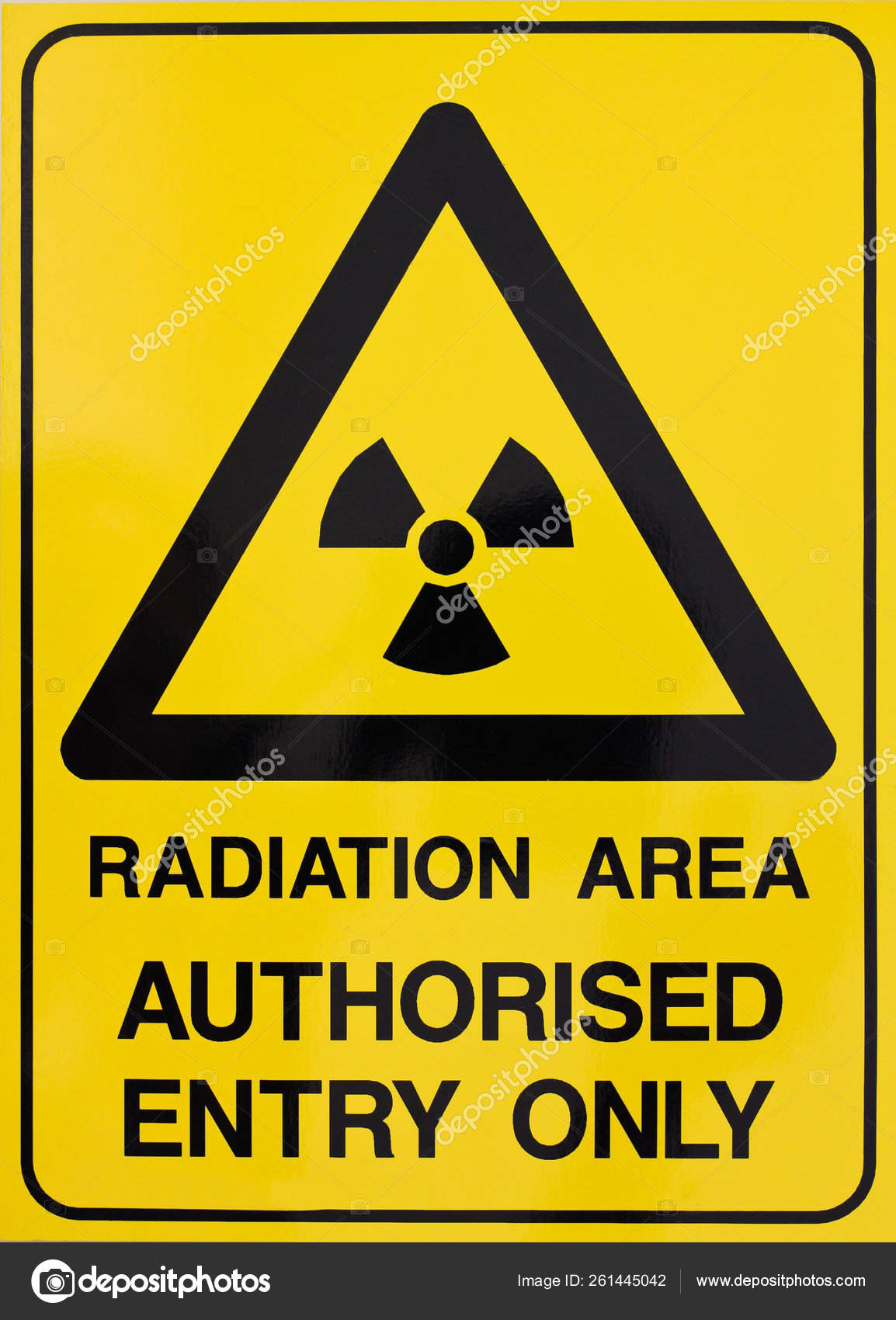 Nuclear Radiation Radioactivity Warning Sign Stock Photo by ©YAYImages ...