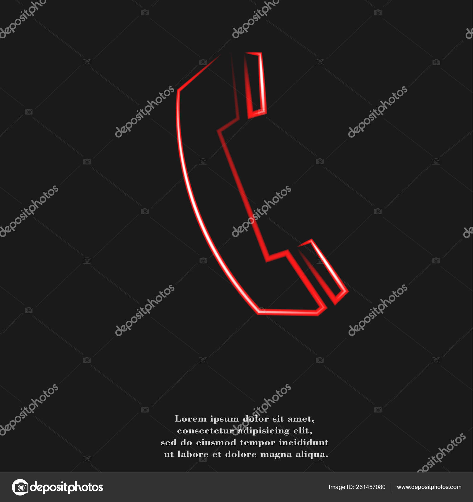 Phone Icon Flat Abstract Background Stock Photo by ©YAYImages 261457080