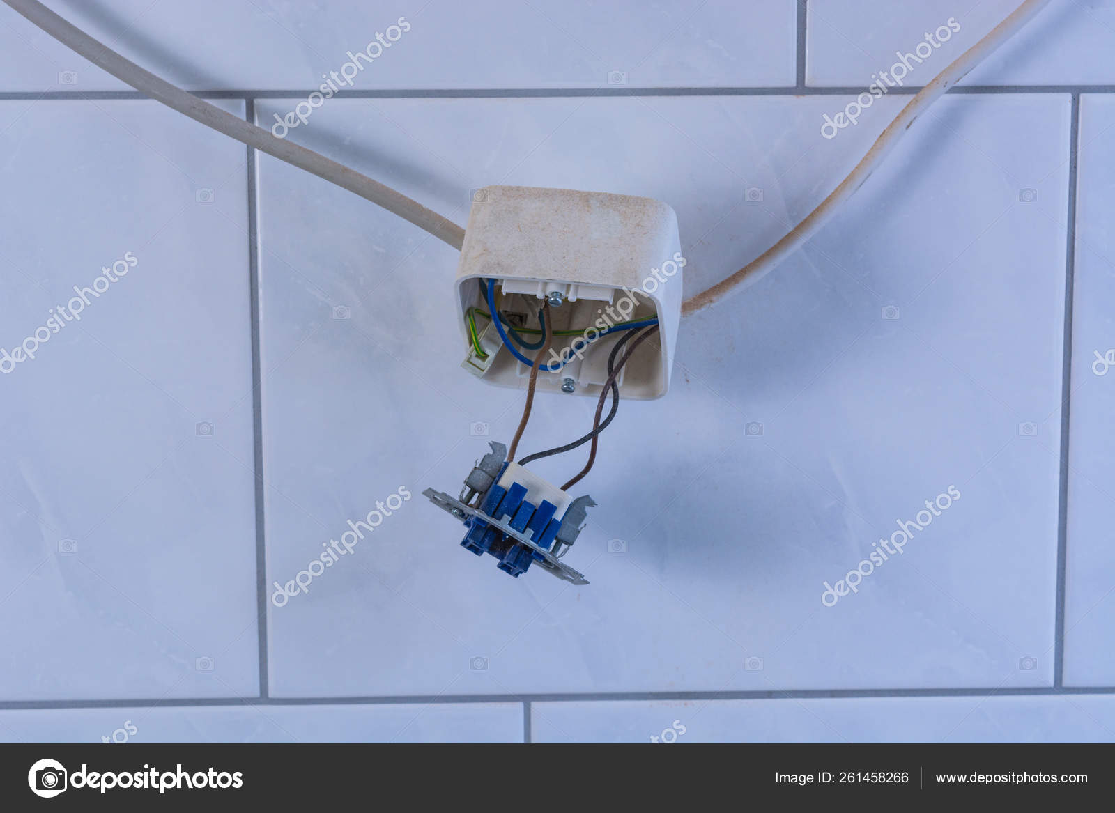 Electrical Renovations Old House Installation New Power Lines Cable ...