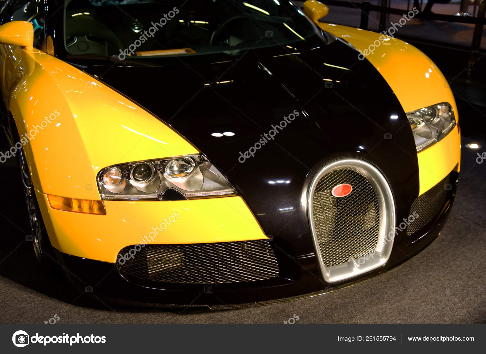 Bugatti Veyron Yellow And Black
