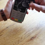 Contactless Payment Card Pdq Background Copy Space Hand Holding Credit ...