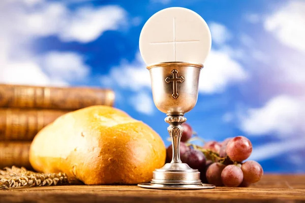 Christian Holy Communion Bright Background Saturated Concept Stock ...