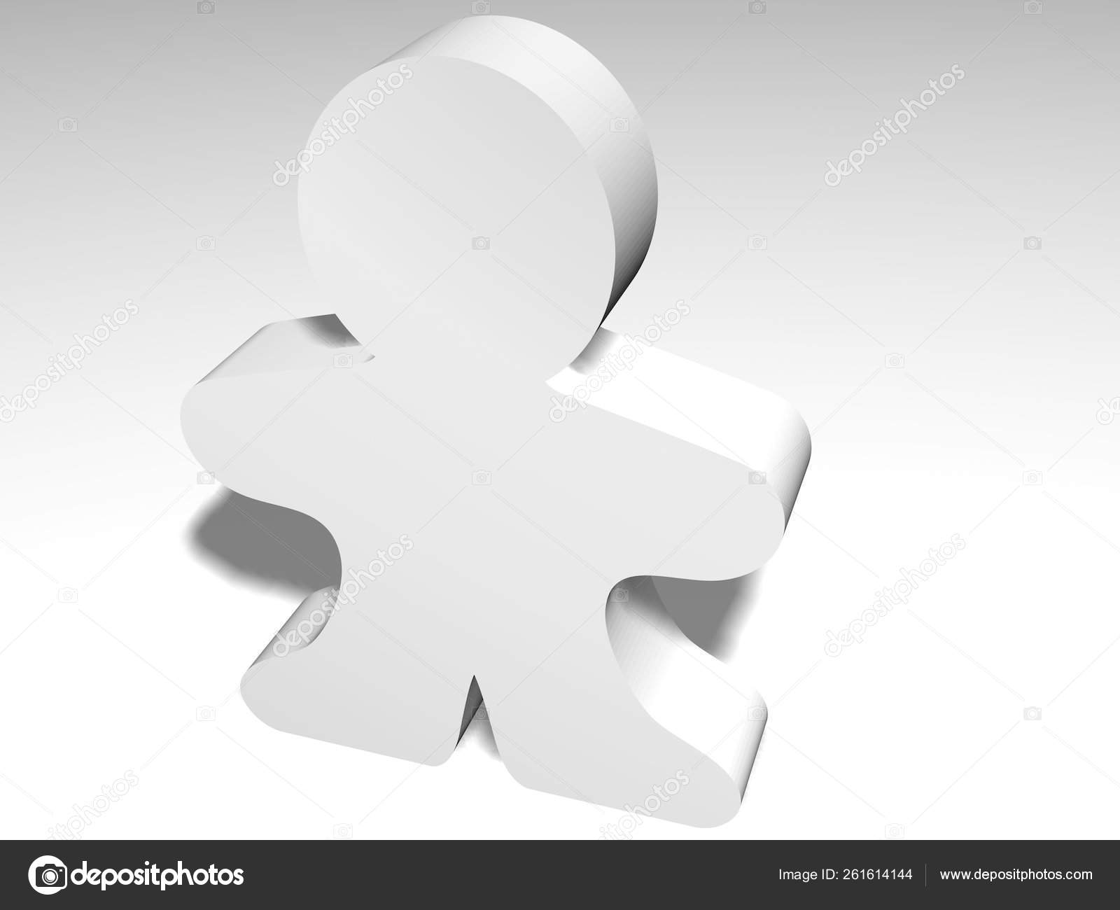 Human Body Shape Figure Applicable Several Concepts — Stock Photo ...