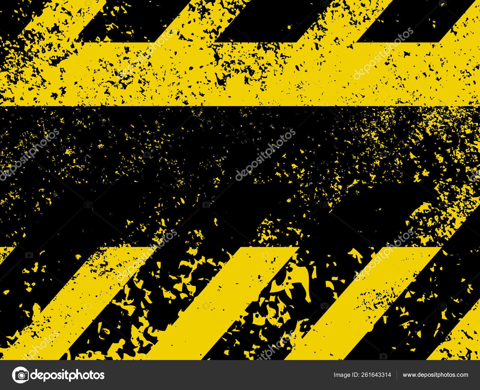 Grungy Worn Hazard Stripes Texture Eps Vector File Included – Stock ...