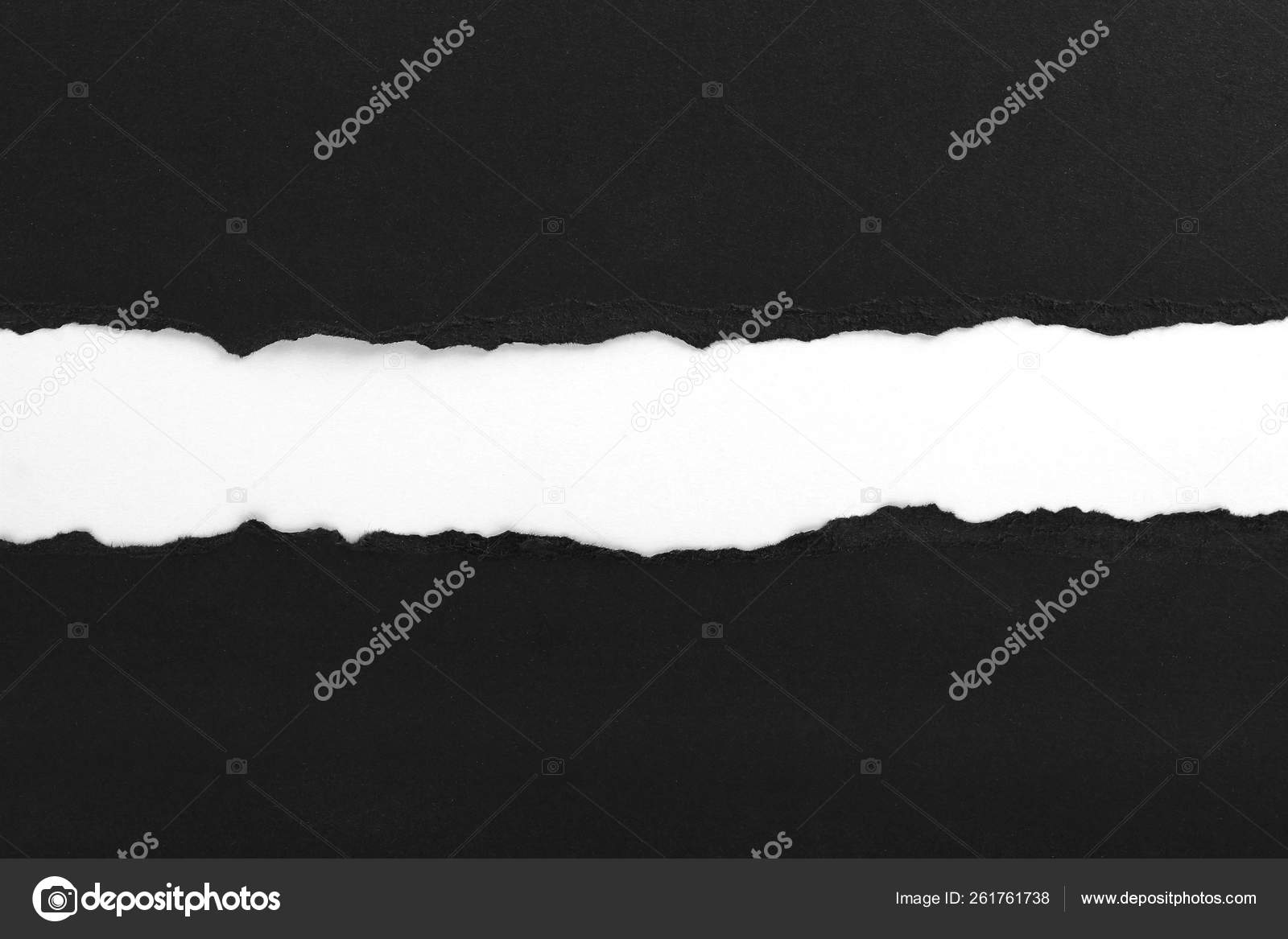 Black Ripped Paper Texture Background Copy Space Stock Photo by ...