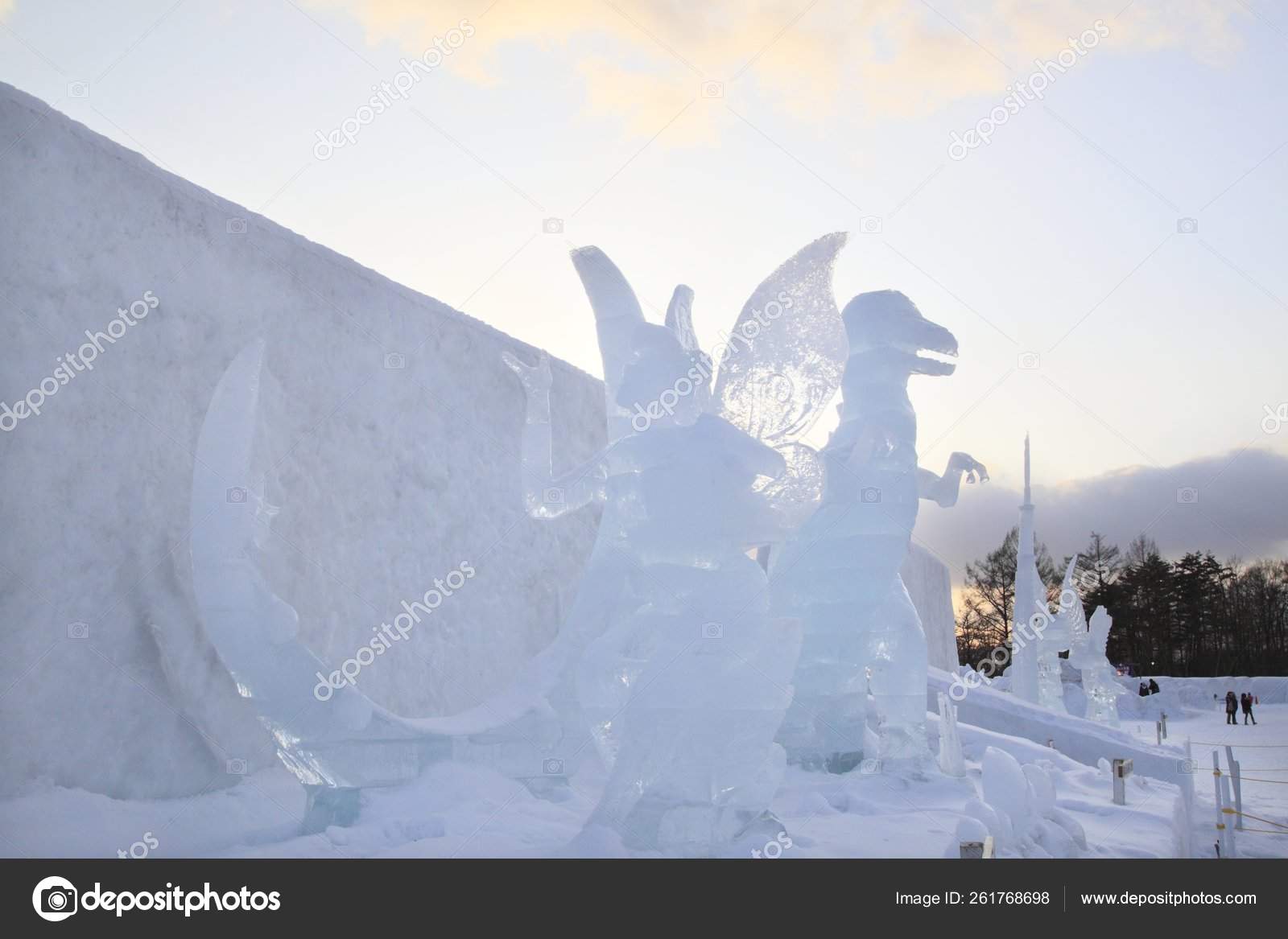 Japanese Snow Festivals Day Koiwai Iwate Japan – Stock Editorial Photo ...