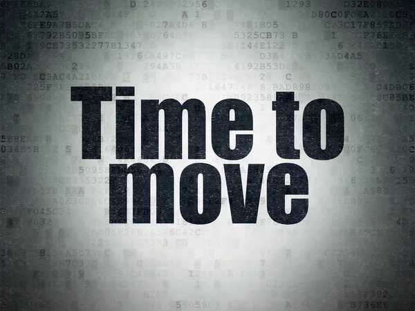 Timeline Concept Painted Red Text Time Move Digital Data Paper Stock ...