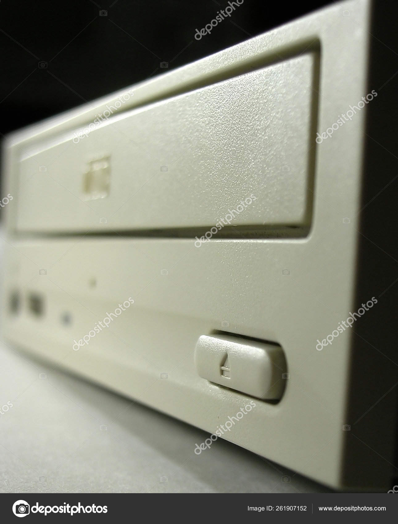 Eject Retract Push Button Drive Internal Mount Stock Photo by ...