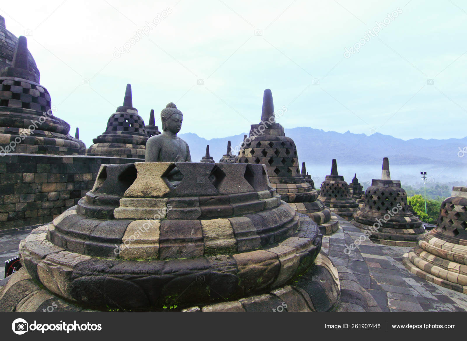 Borobudur Temple Yogyakarta Java Island Indonesia Stock Photo by ...
