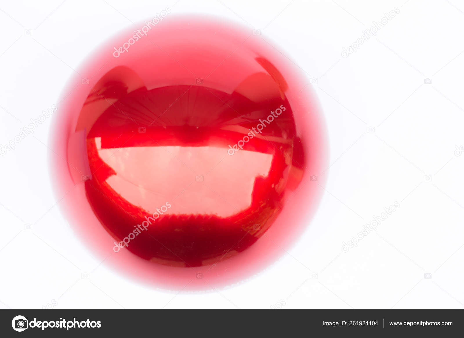 Shiny Hard Red Ball White Background Stock Photo Stock Photo by ...