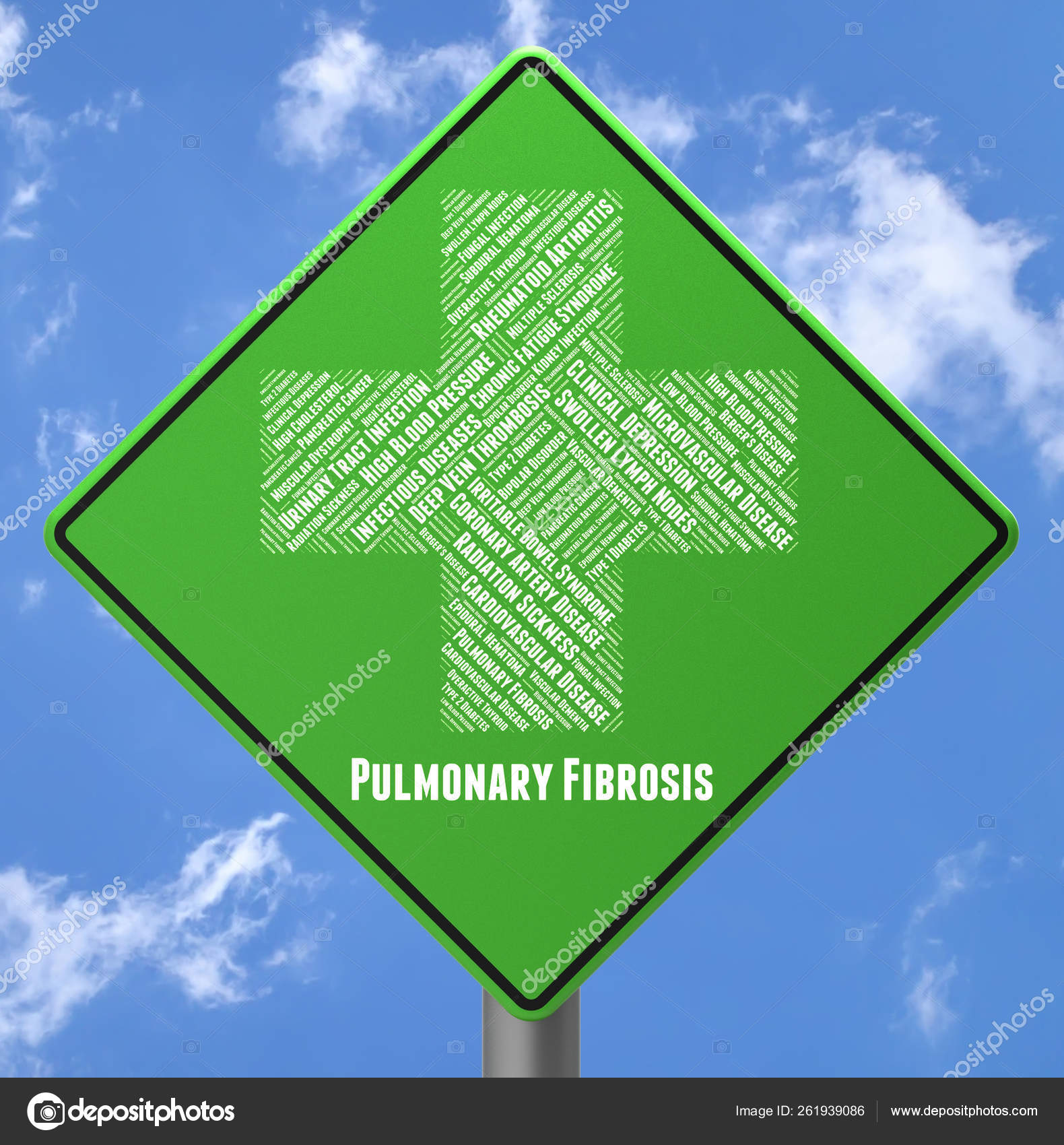 Pulmonary Fibrosis Meaning Affliction Illness Disease Stock Photo by ...