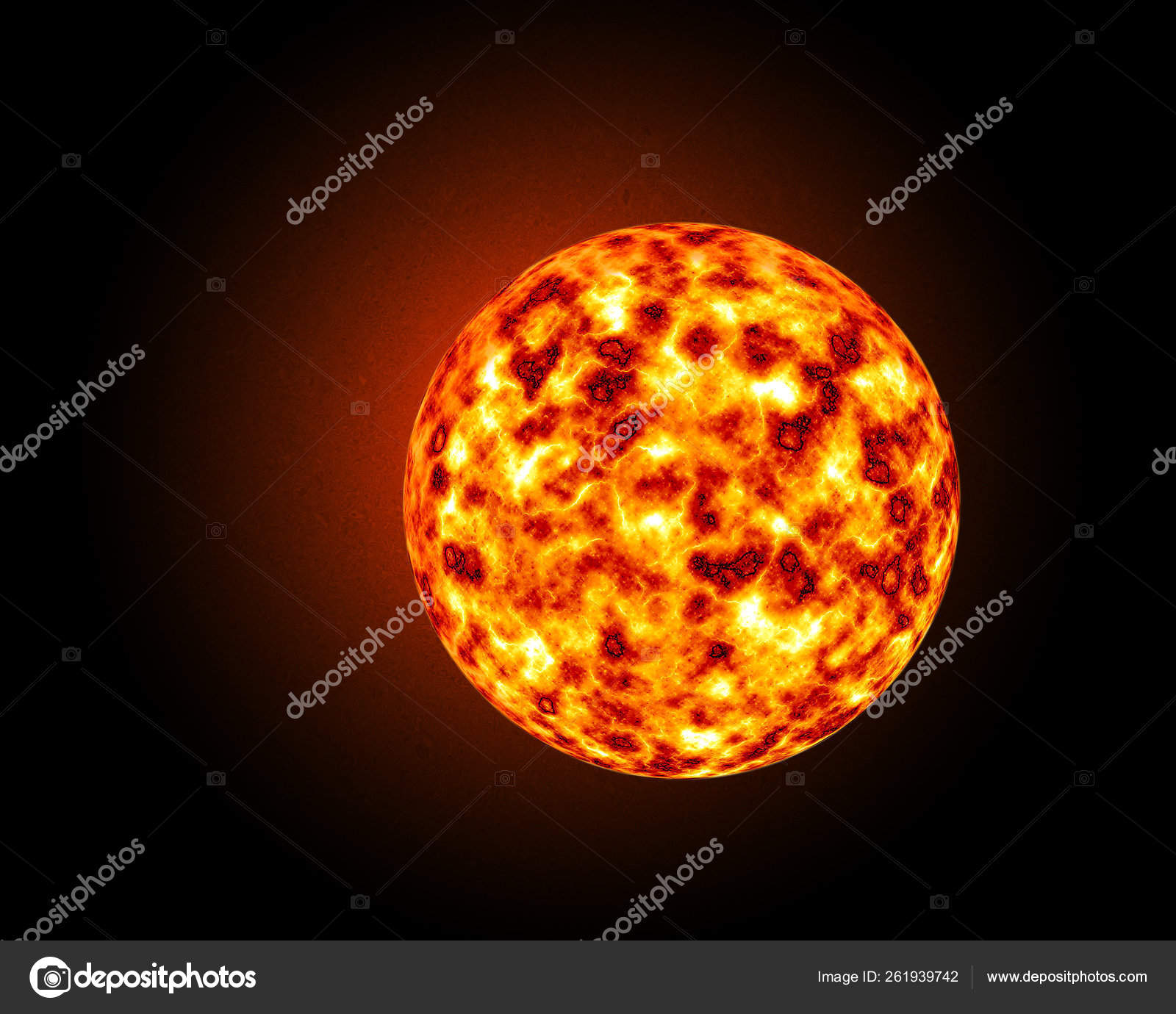 Sun High Resolution Illustration Digital Gradient Background Stock ...