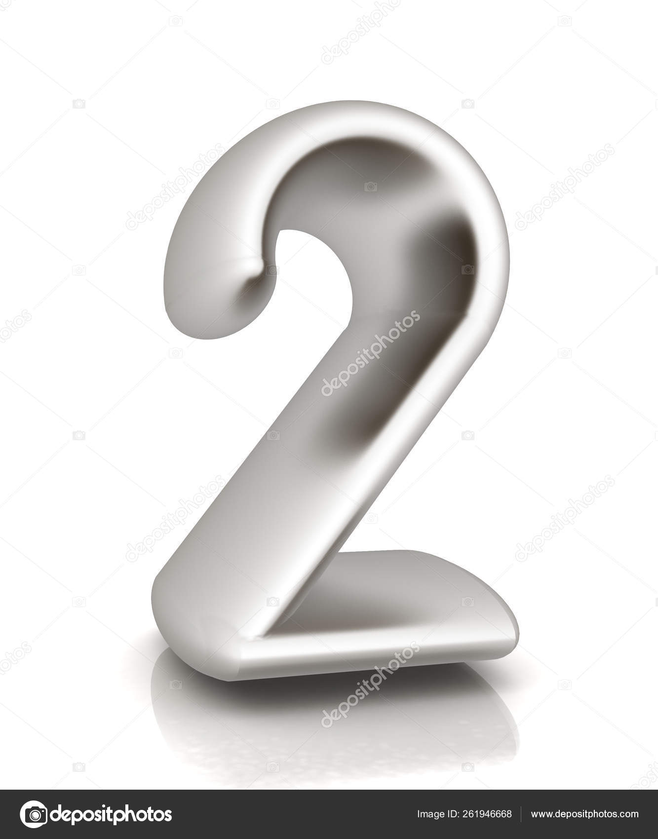 Number Two White Background Stock Photo by ©YAYImages 261946668