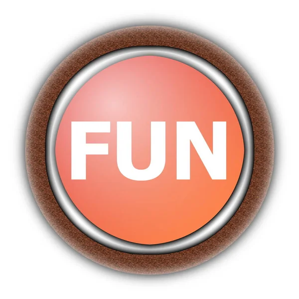 Party Fun Button Isolated White Background Stock Photo by ©YAYImages ...