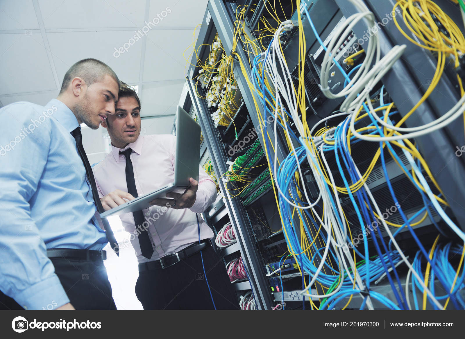 Group Young Business People Engineer Network Server Room Solving ... Group Young Business People Engineer Network Server Room Solving ...