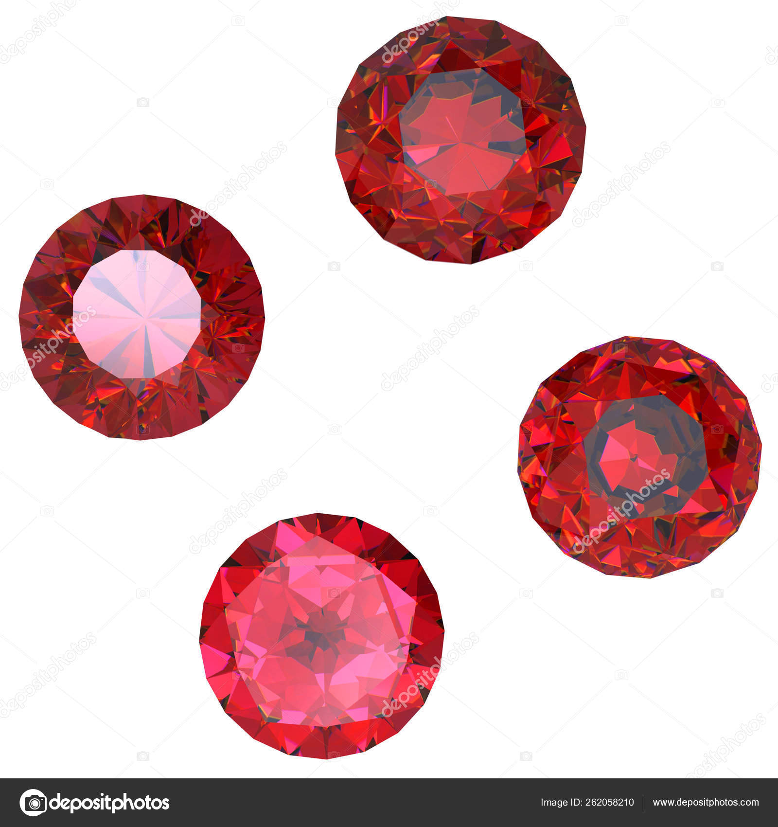 Garnet Isolated White Background Gemstone Stock Photo by ©YAYImages ...