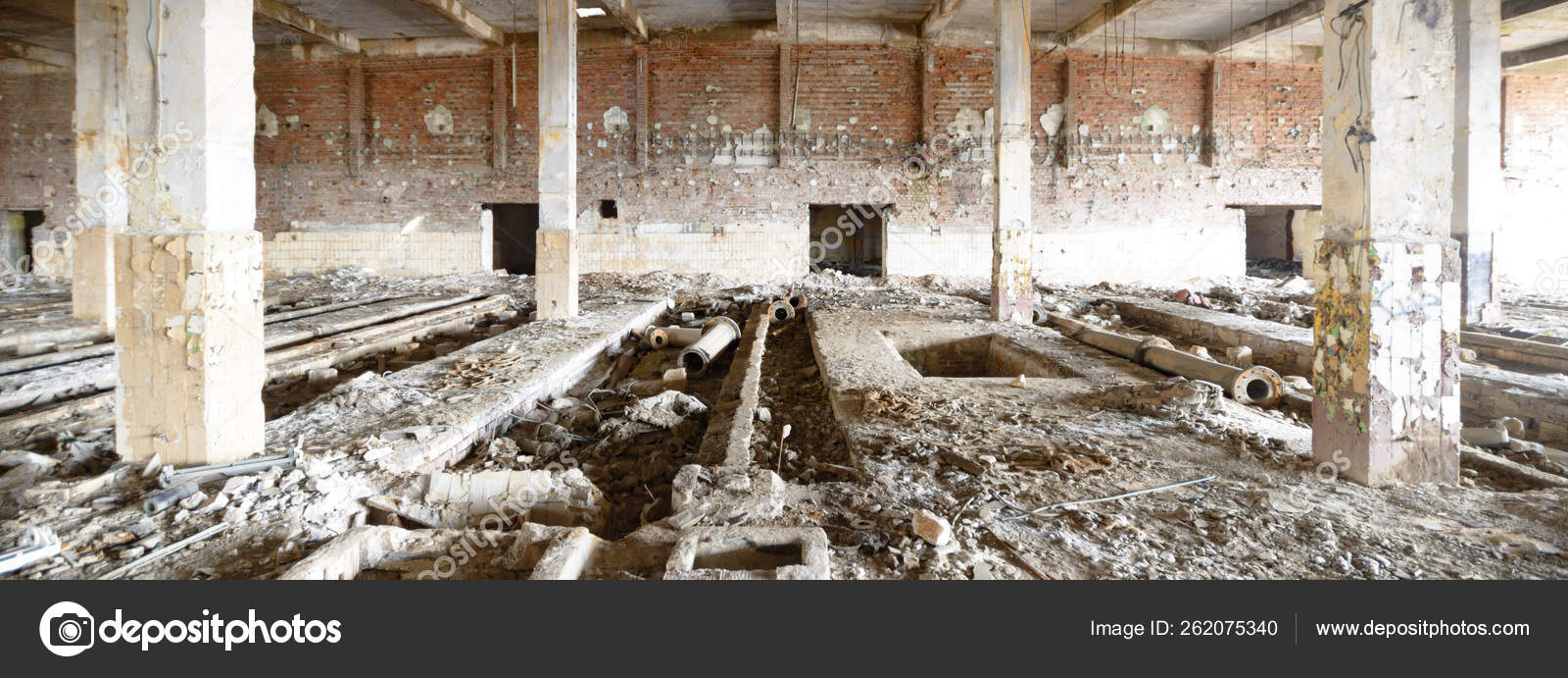 Ruins Very Heavily Polluted Industrial Factory Industrial Series ...