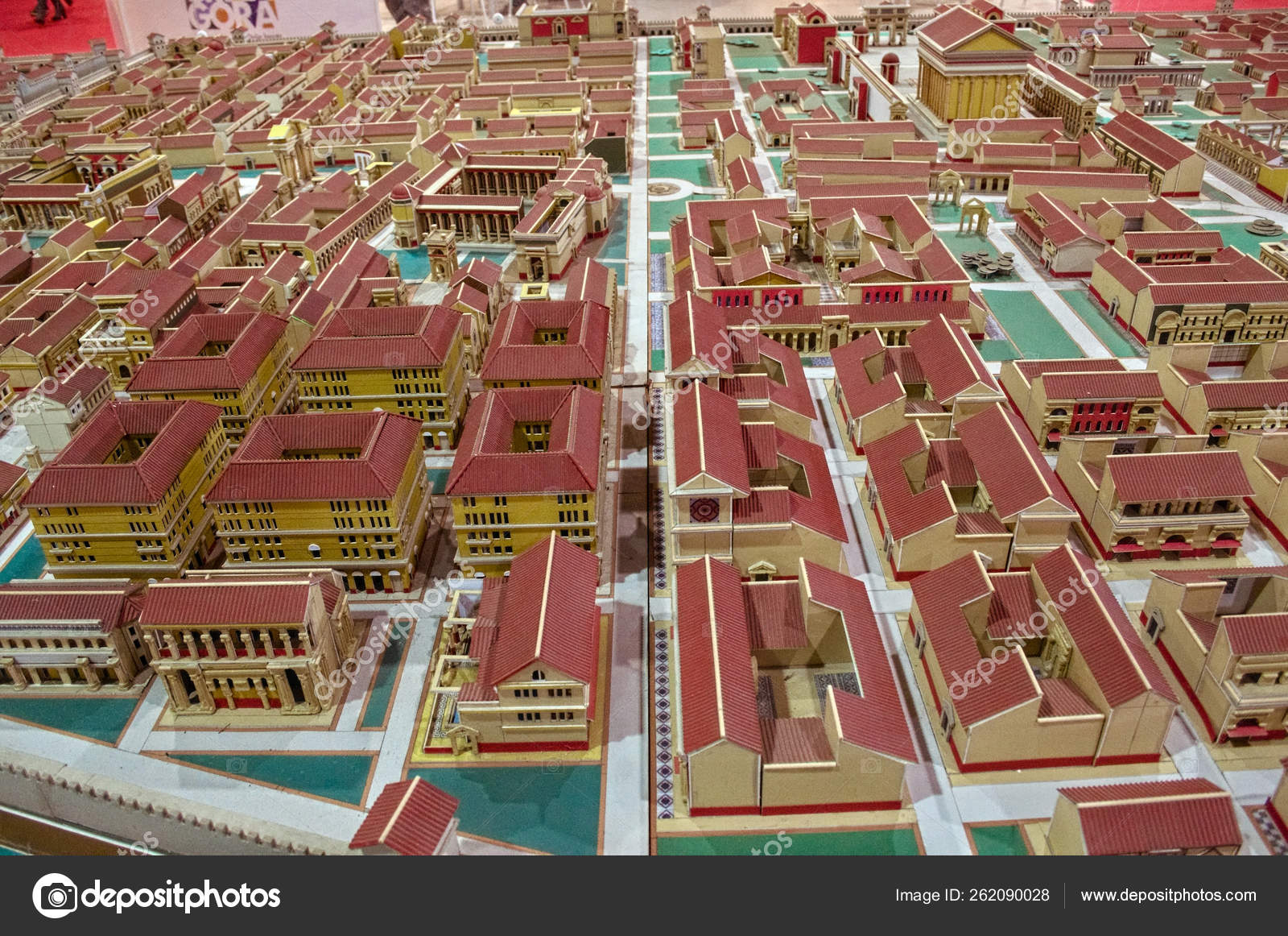 Miniature Cardboard Reconstruction Ancient Roman City — Stock Photo ...