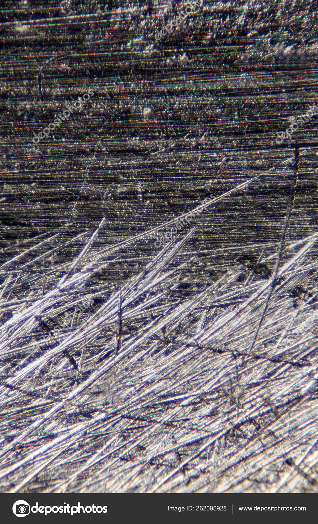 Microscopy Metalurgy Worn Machined Metal Surfaces Showing Texture 200X ...