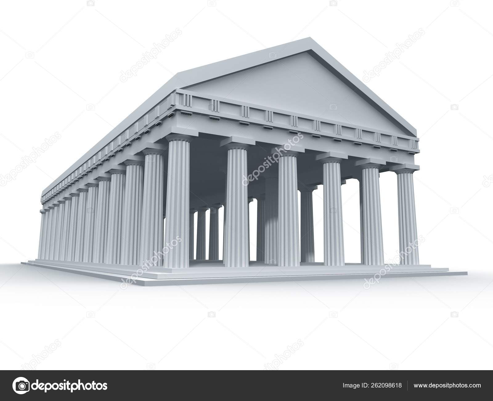 Computer Generated Ancient Greek Temple — Stock Photo © YAYImages ...
