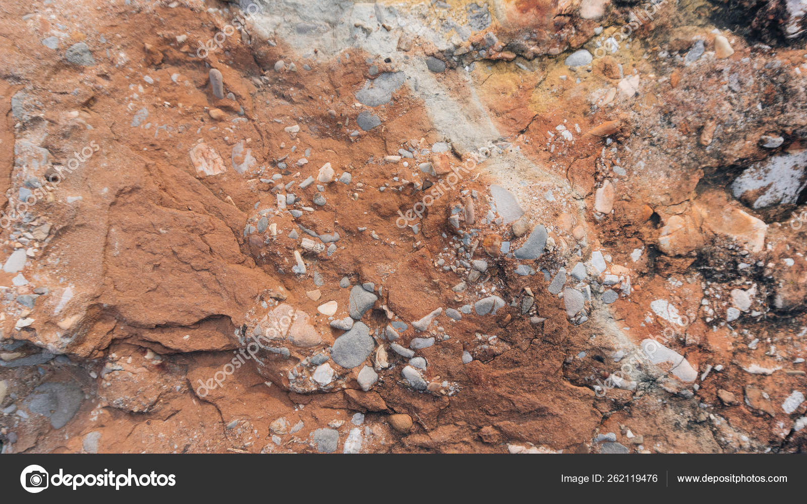 Myslachowice Conglomerate Stone Usable Texture Background — Stock Photo ...