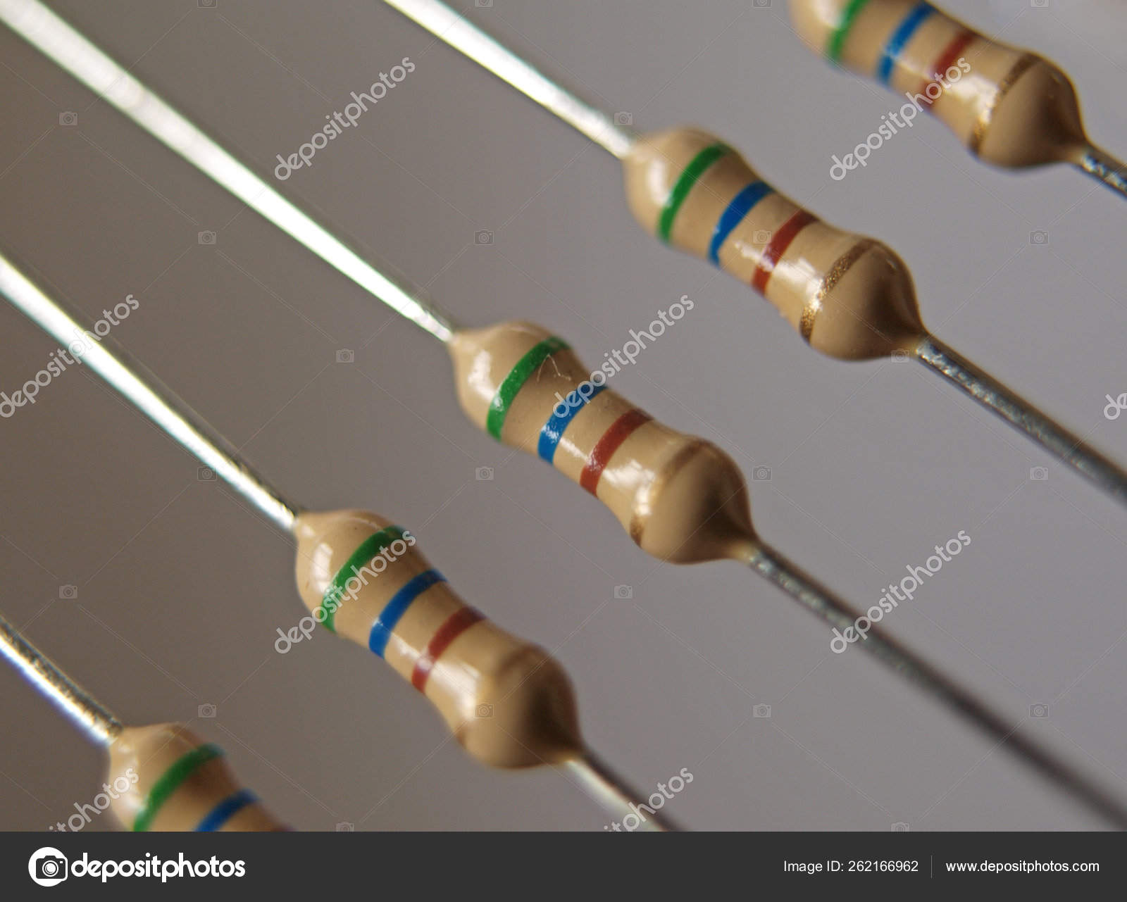 Electronic Resisters Used Control Flow Current — Stock Photo ...