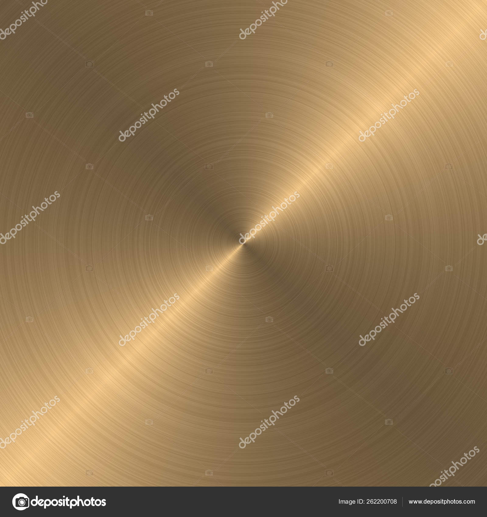 Circular Brushed Gold Metallic Background Diagonal Highlight ⬇ Stock ...