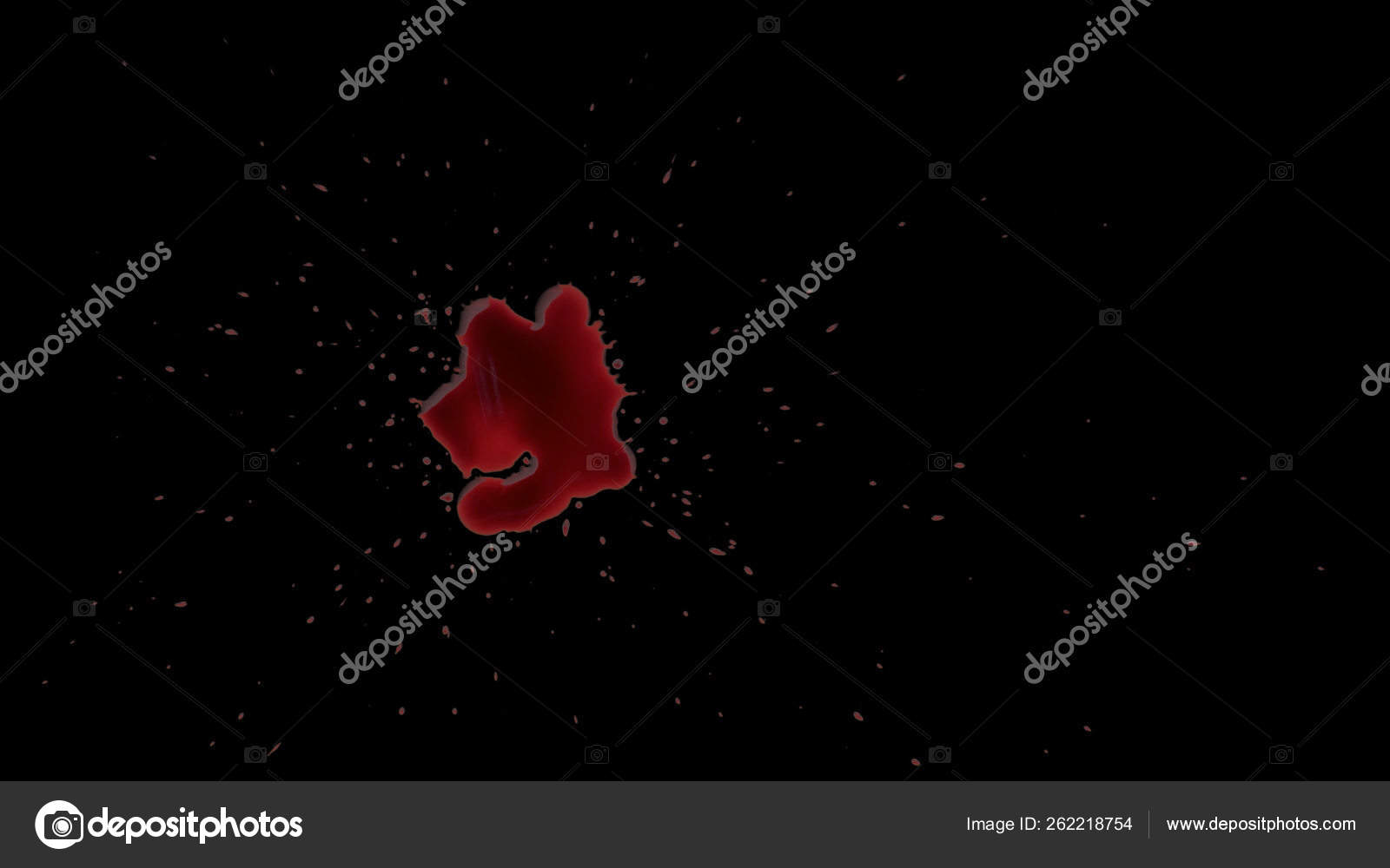 Red Blood Splatter Splash Isolated Alpha Channel Easy Use Motion Stock ...