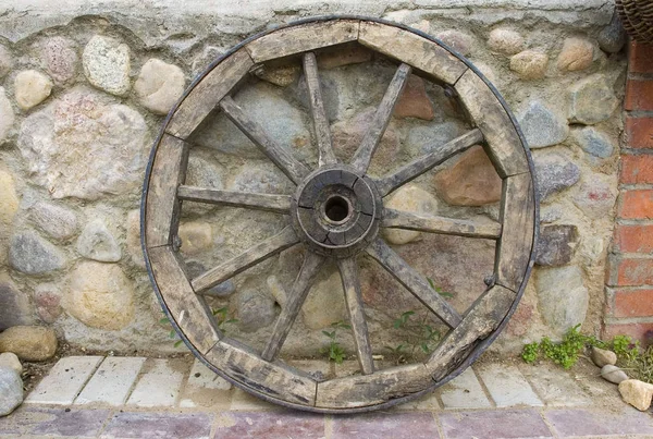 Rustic Wagon Wheel — Stock Photo © woodkern #2876265
