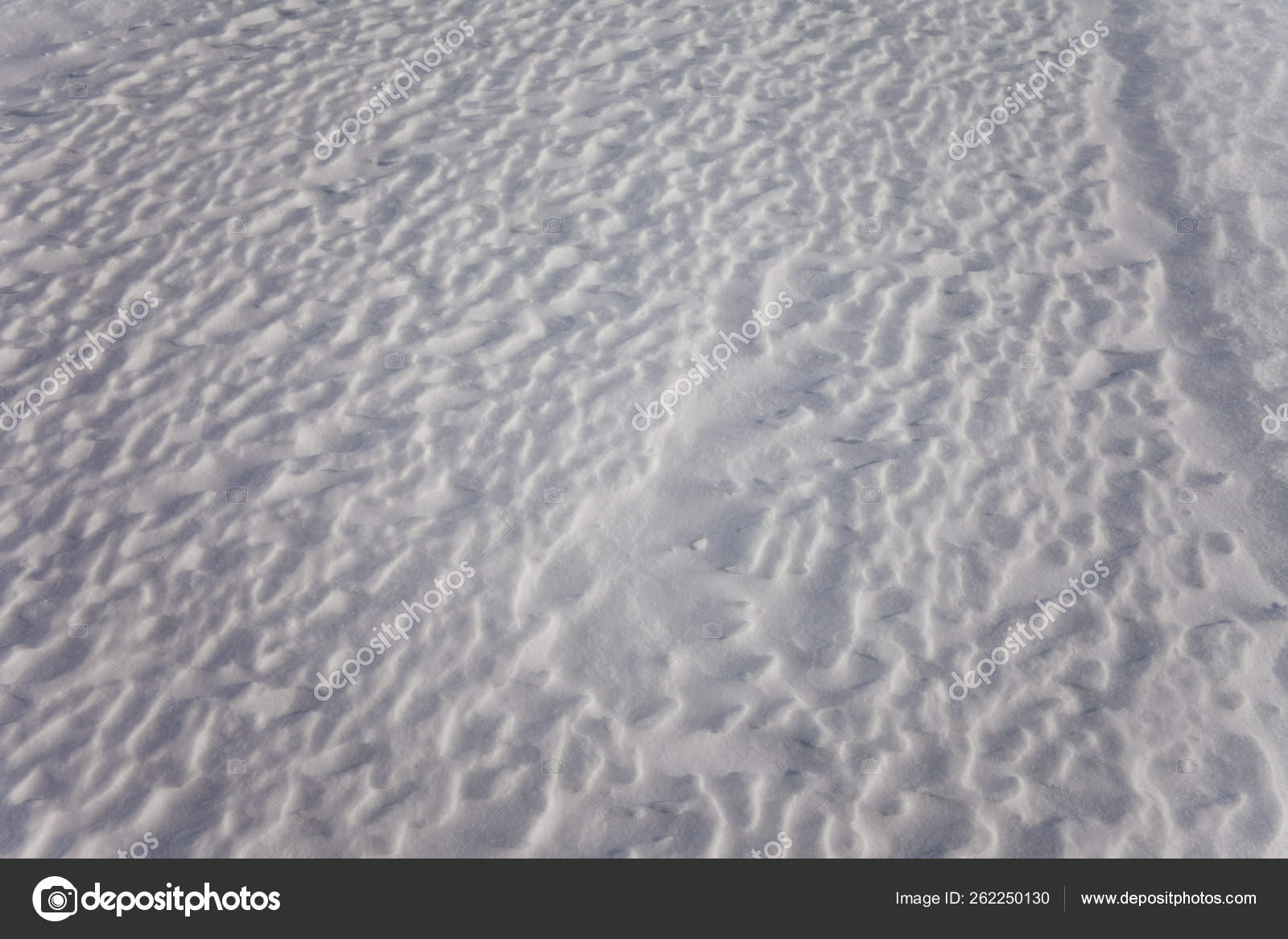 Wind Thaw Freeze Cycles Created Patterns Surface Packed Snow — Stock ...