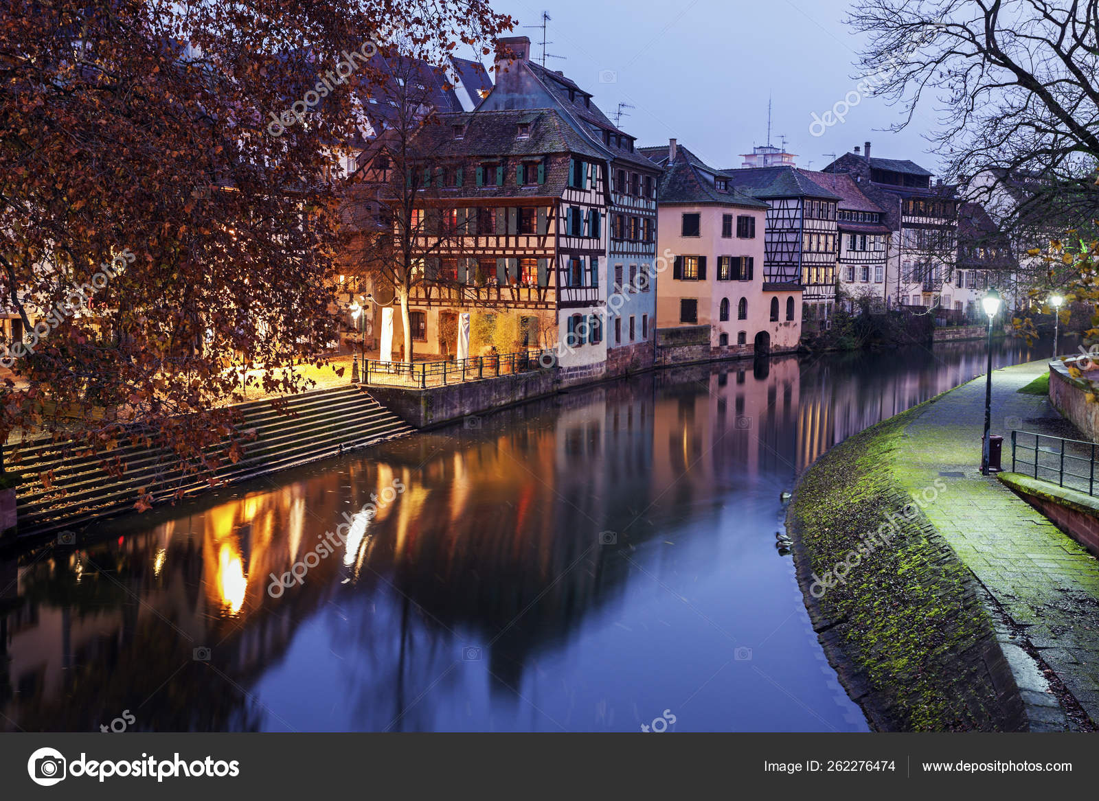 Petite France Architecture Sunset Strasbourg Alsace France Stock Photo ...