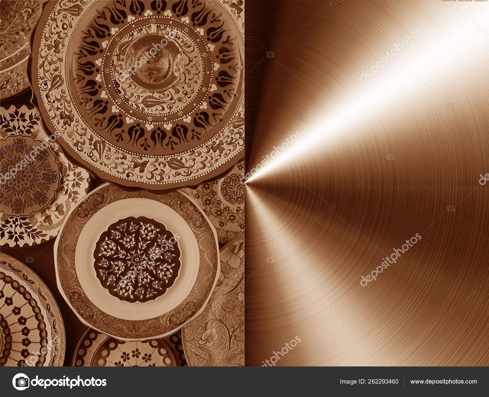 Background Coffee Metal Texture Painted Plates Stock Photo by ...