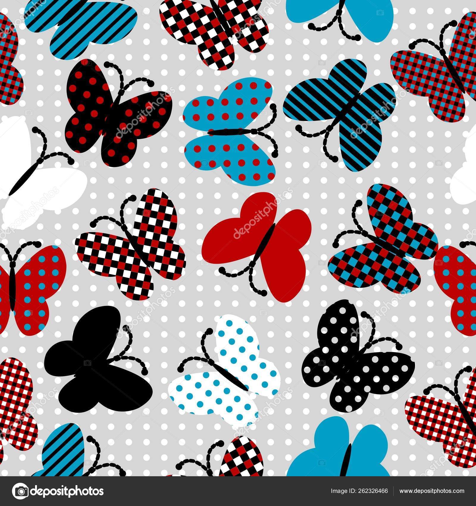Seamless Background Patterned Butterflies Stock Photo by ©YAYImages ...