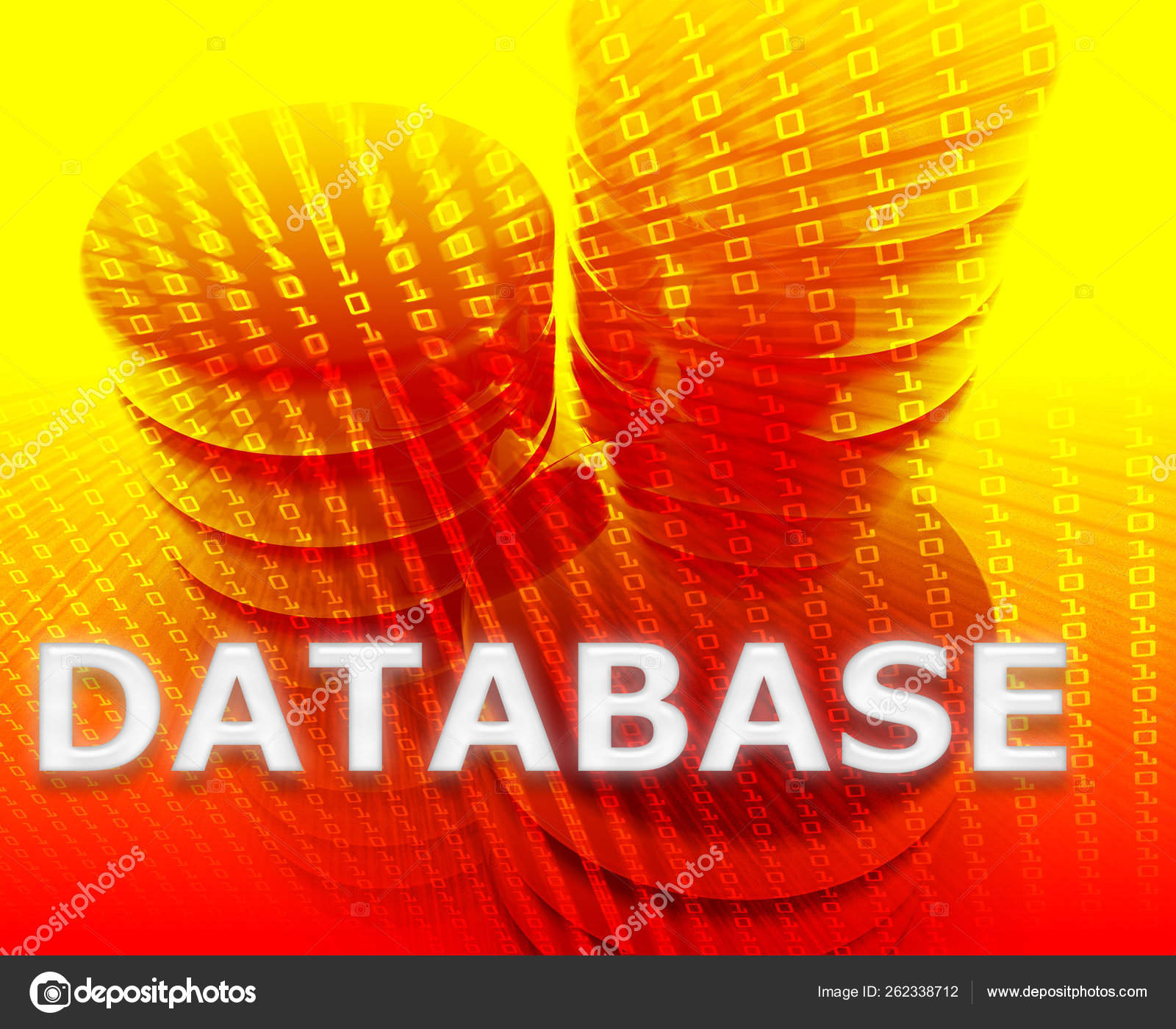 Database Data Storage Abstract Computer Technology Concept Illustration ...