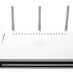 Wireless Modem Router Isolated White Background Stock Photo by ...